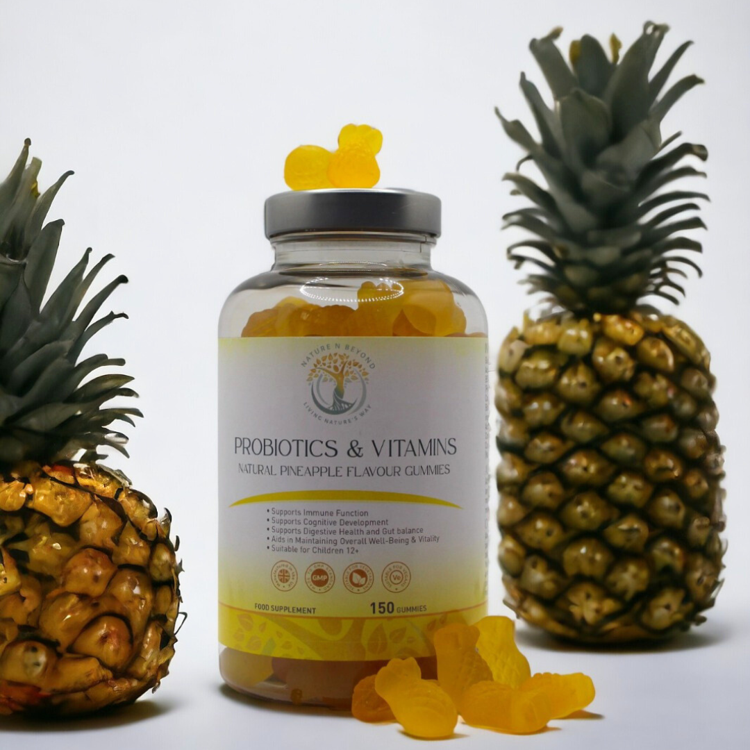 Family Probiotic Vitamin Gummies 150 Pineapple flavour – Nature N Beyond